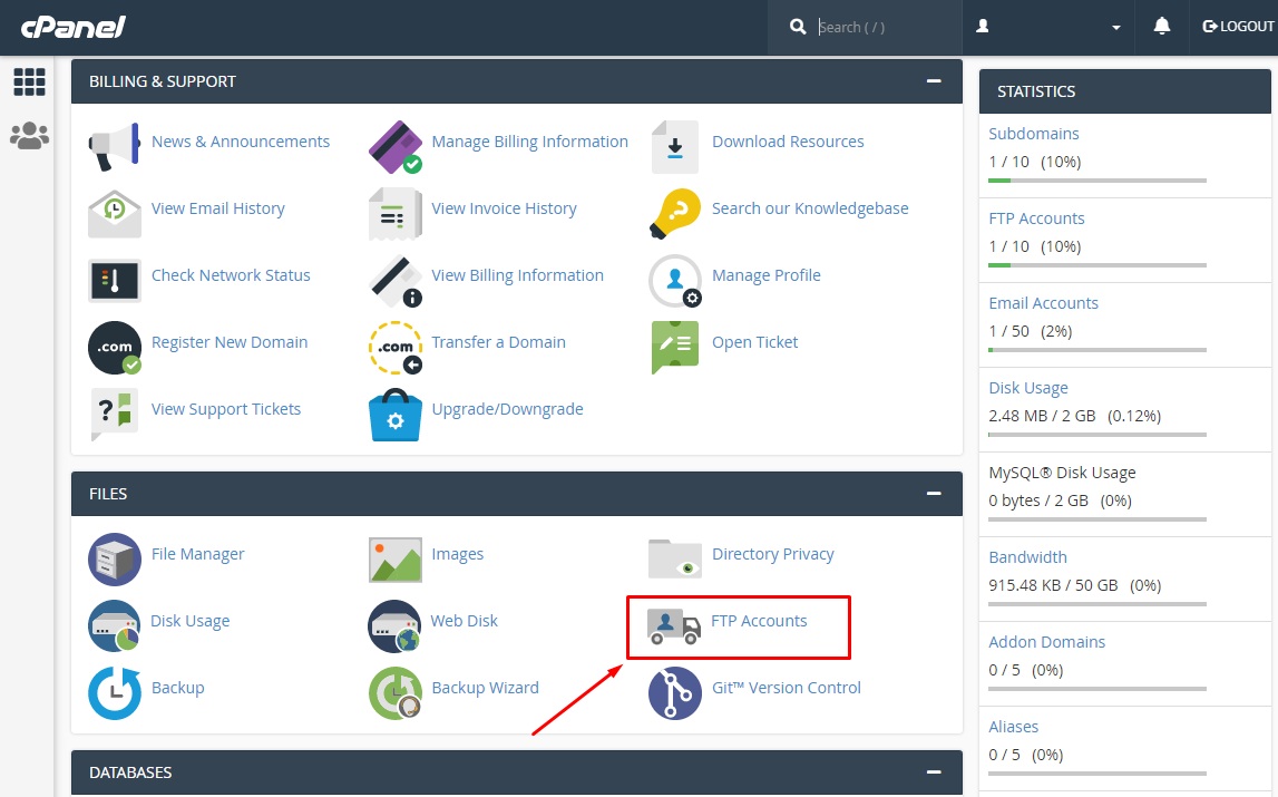 How to create FTP Account from cPanel – Orange Soft BD Support Center